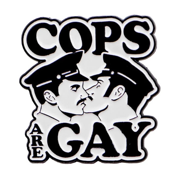 Cops Are Gay Enamel Pin Badge - LGBTQ ACAB 1312 Pride Pin – Gay Skate