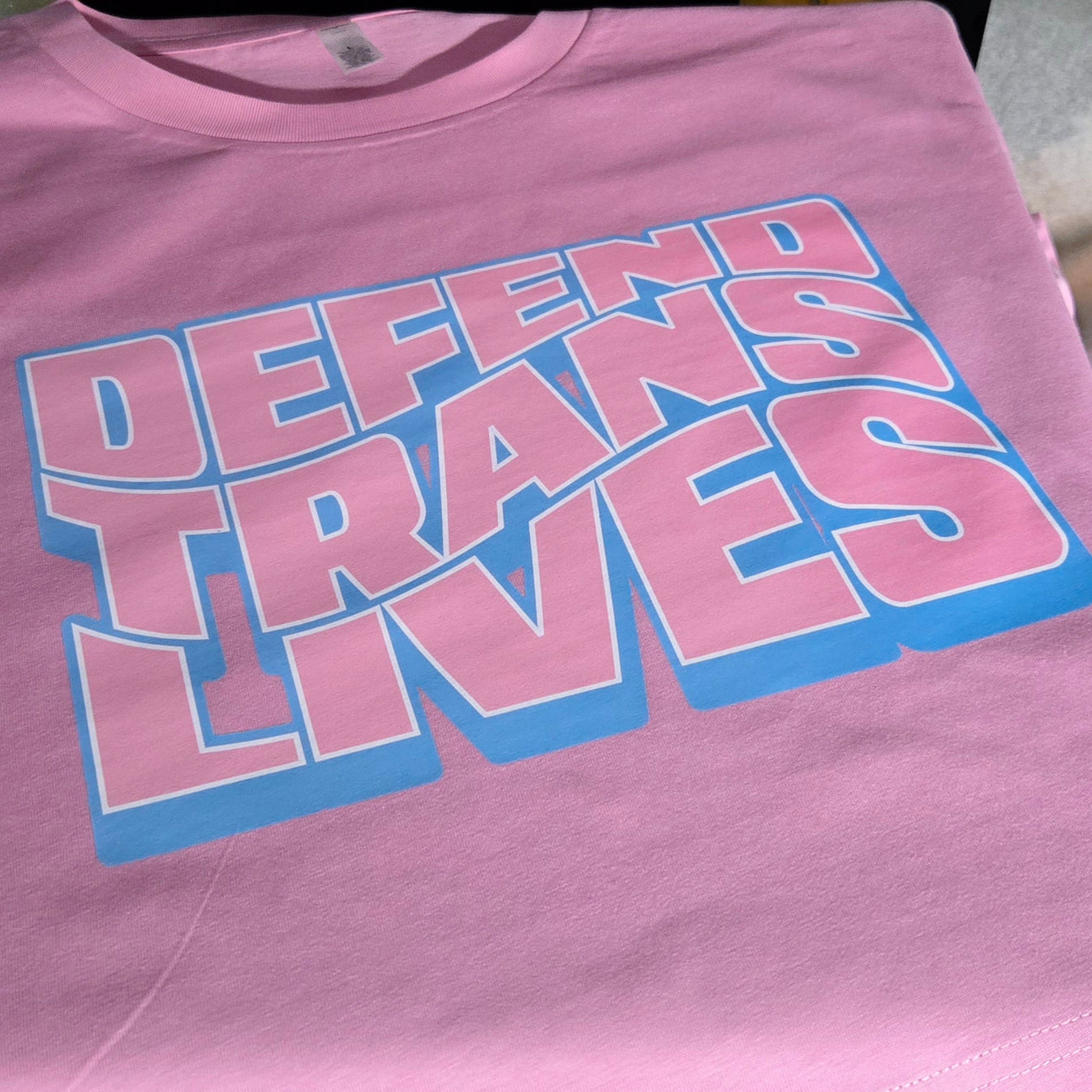 Defend Trans Lives Crop Tee - Original Design Locally Printed Trans ...
