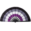 Large Folding Pride Flag Fan - Rainbow Lesbian Bi Trans Non-binary Pan ...