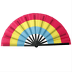 Large Folding Pride Flag Fan - Rainbow Lesbian Bi Trans Non-binary Pan ...